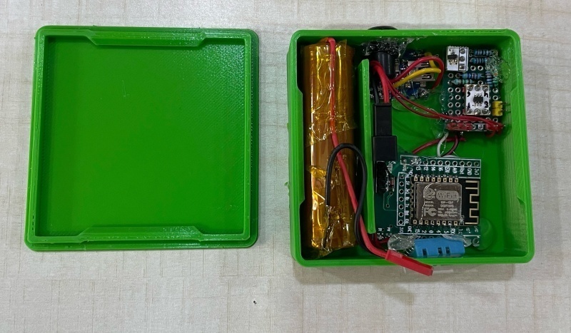 Free 3D file Temperature Sensor Project Case With 18650 Battery・3D ...