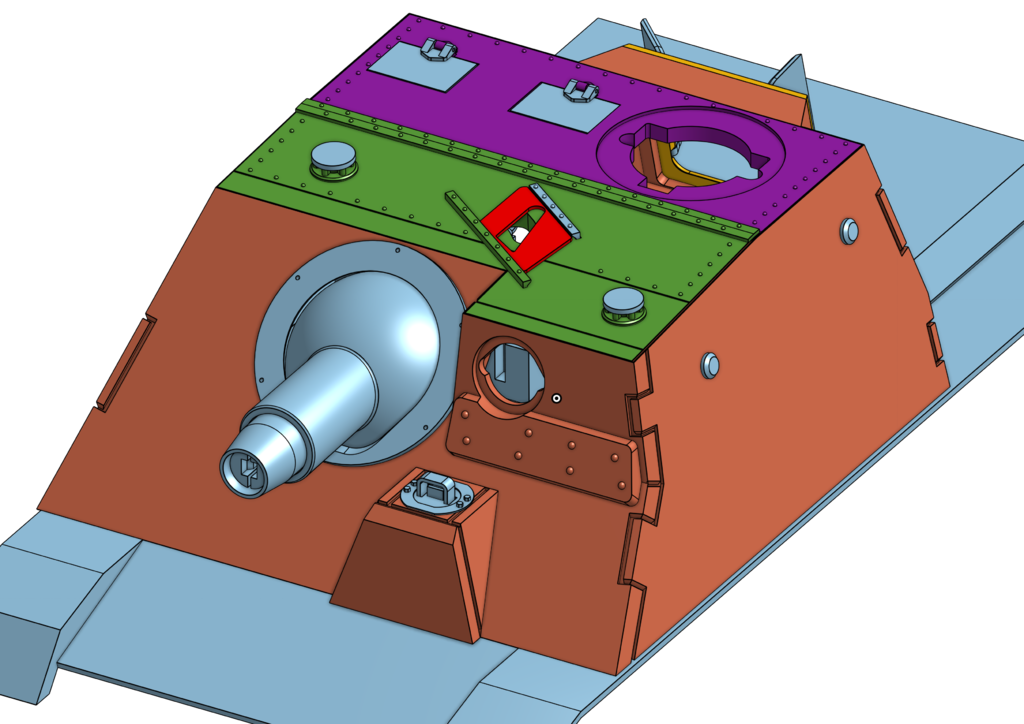 Free STL file 1/16th Panzer 4 Brummbar conversion 🎠・Design to download ...