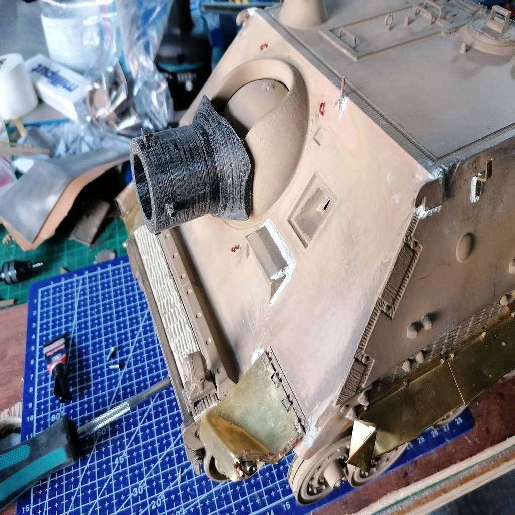 Free 3D file Sturmtiger barrel without counter weight・3D print design ...