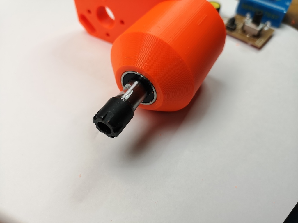 Free 3D file CNC 3018 upgrade with BLDC motor spindle with ER8 spring ...