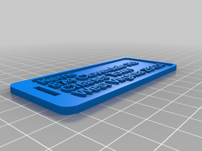 Free 3D file Kerns luggage tag 2・3D printing idea to download・Cults