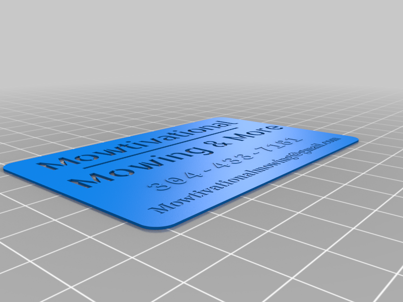 Free 3D file Mowtivational Mowing Business card・3D printable model to ...
