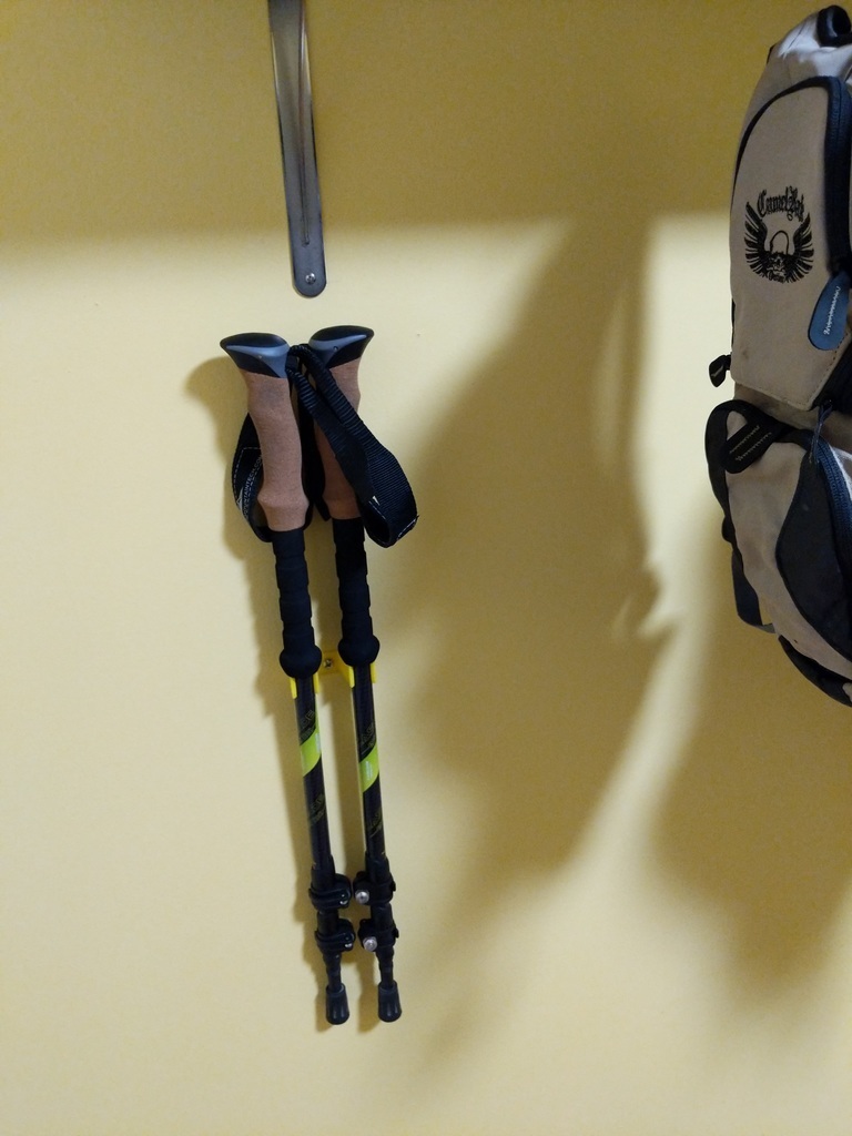 Free 3D file Trekking pole wall clip・Model to download and 3D print・Cults