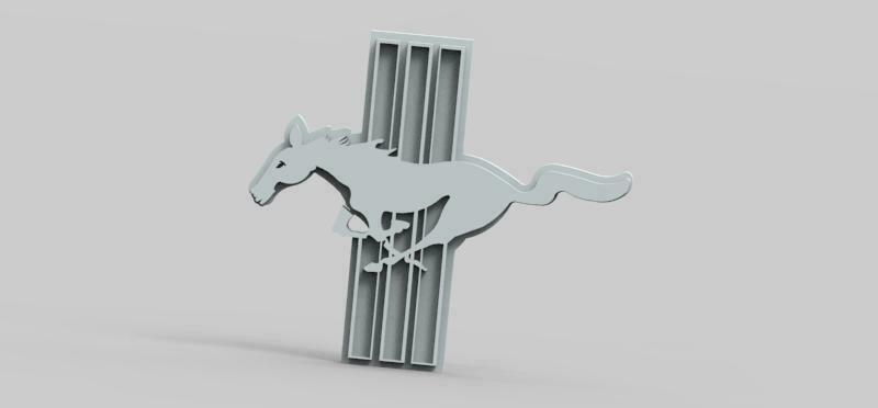 Free 3D file Mustang Logo・3D printer design to download・Cults