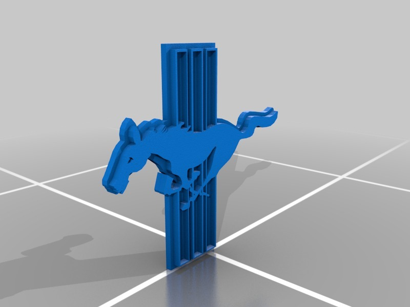 Free 3D file Mustang Logo・3D printer design to download・Cults