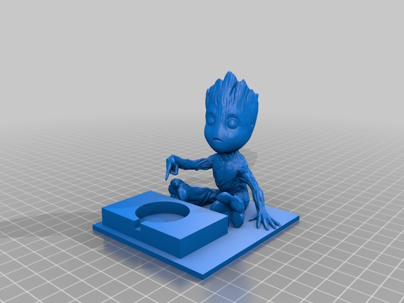 Free 3D file Baby Groot Apple Watch Holder・3D print model to download・Cults