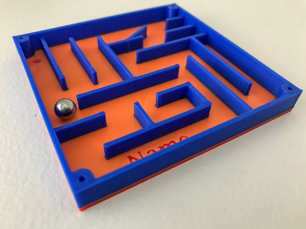Free 3D file Moving Ball Maze - Tinkercad Student Project・3D printing ...