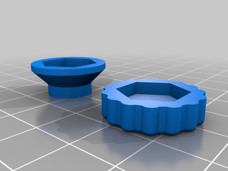 Free 3D file M6 Turn Button Top・Model to download and 3D print・Cults