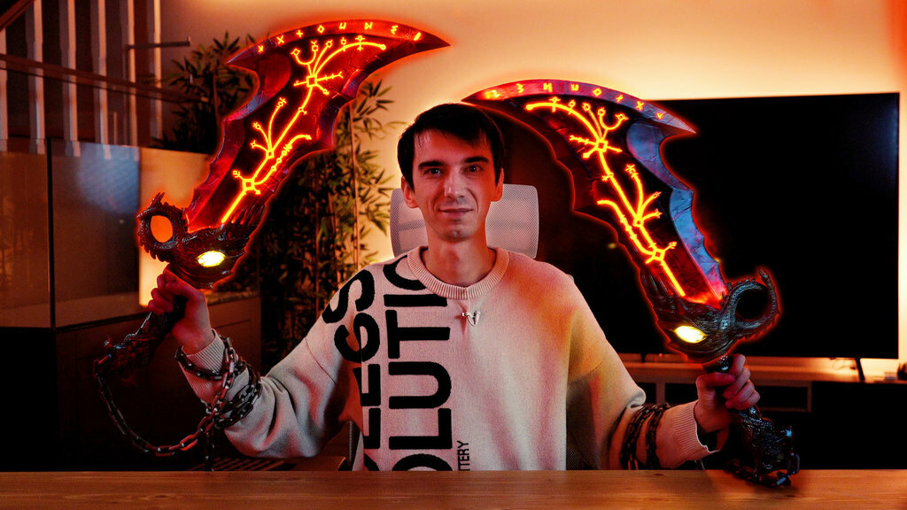 Archivo 3D gratis God of War - Blade of Chaos Con Led・Diseño de impresión 3D para descargar・Cults