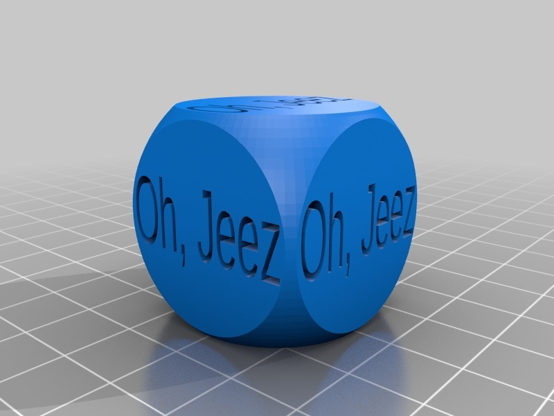 Free 3D file Oh, Jeez Dice・3D print design to download・Cults
