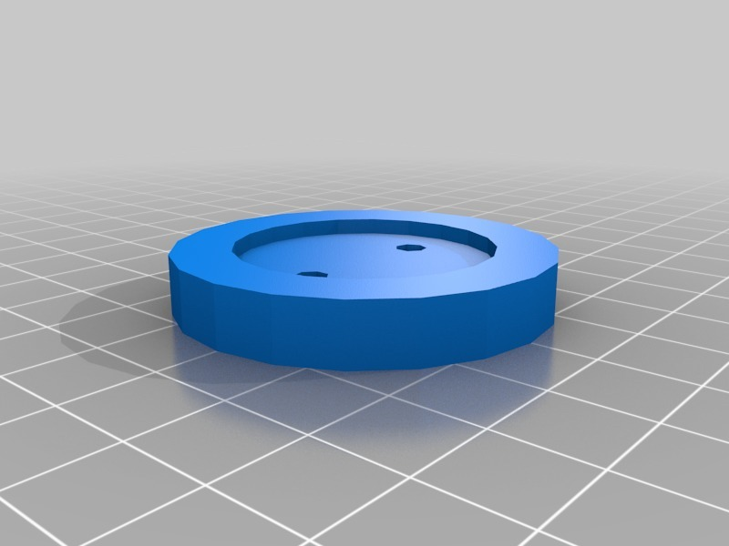 Free 3D file Button Square - 2 Holes・3D printer model to download・Cults
