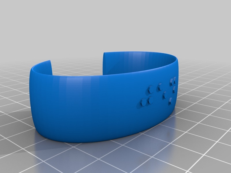 Free 3D file Jen Ellipse Message Band・Design to download and 3D print・Cults