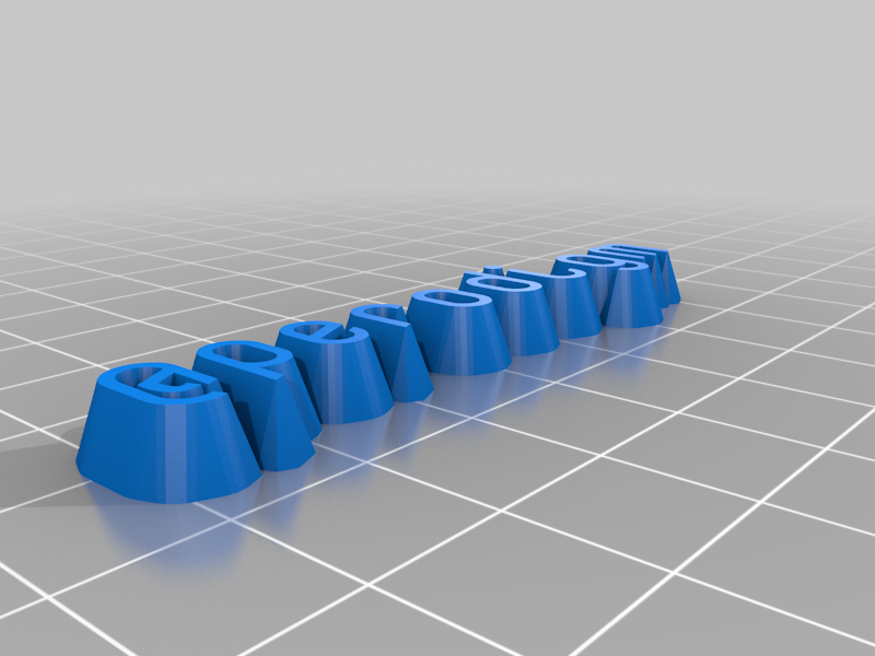 Free 3D file text thing・3D printer model to download・Cults