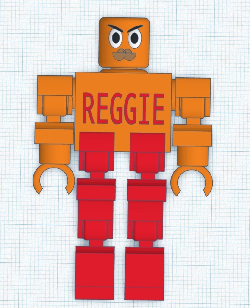 Free 3D file Reggie The Robot - Print In Place・Object to download and ...