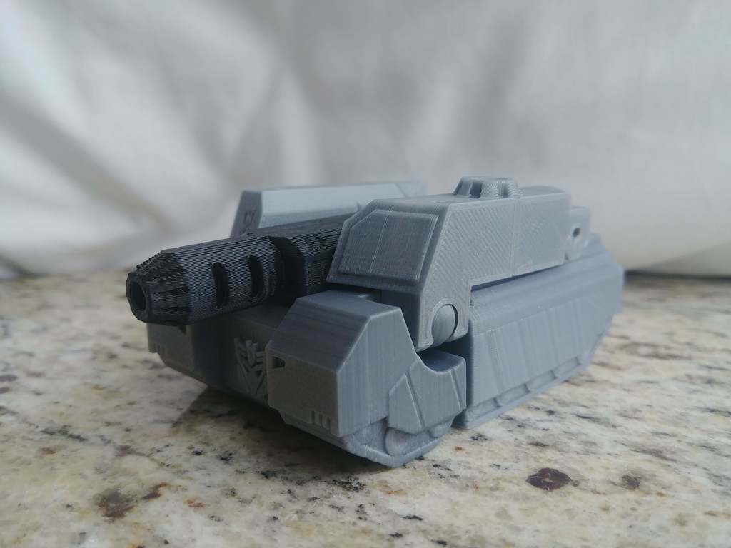 Free STL file Transformable Megatron (Updated!) (single print, no ...