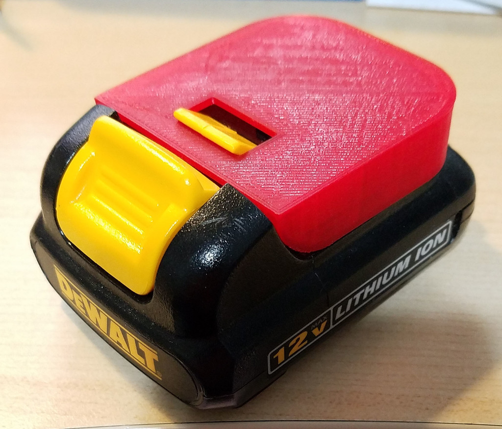 Free 3D file DeWALT 12v Battery Cover・3D print design to download・Cults