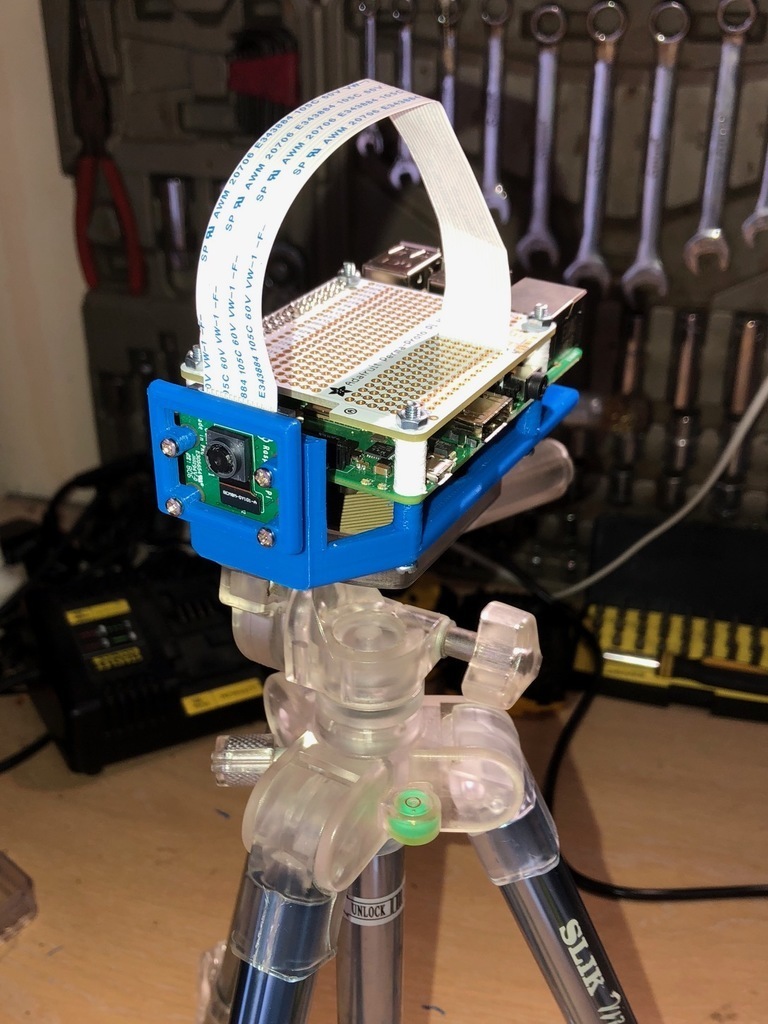 Free 3D file Rasberry Pi tripod case with Pi cam V2 mount・Template to ...