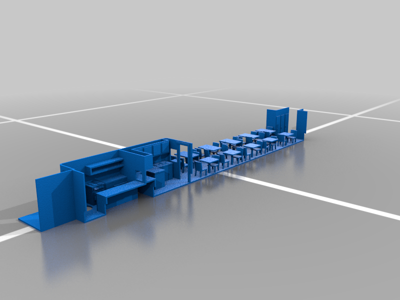 Free 3D file HO Scale Interior for Athearn Bluebox Heavy weight Pullman ...