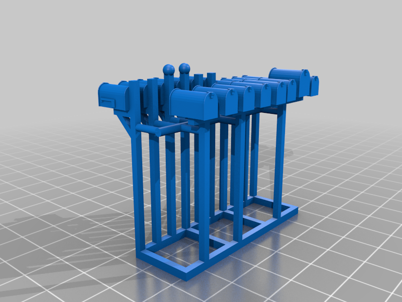 Free 3D file O Scale mailboxes (can be resized)・Model to download and ...