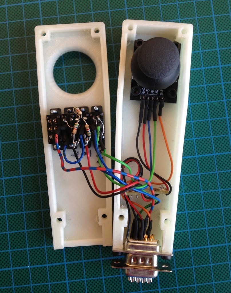 Free 3D file joystick + 4 switches remote・3D printing idea to download ...