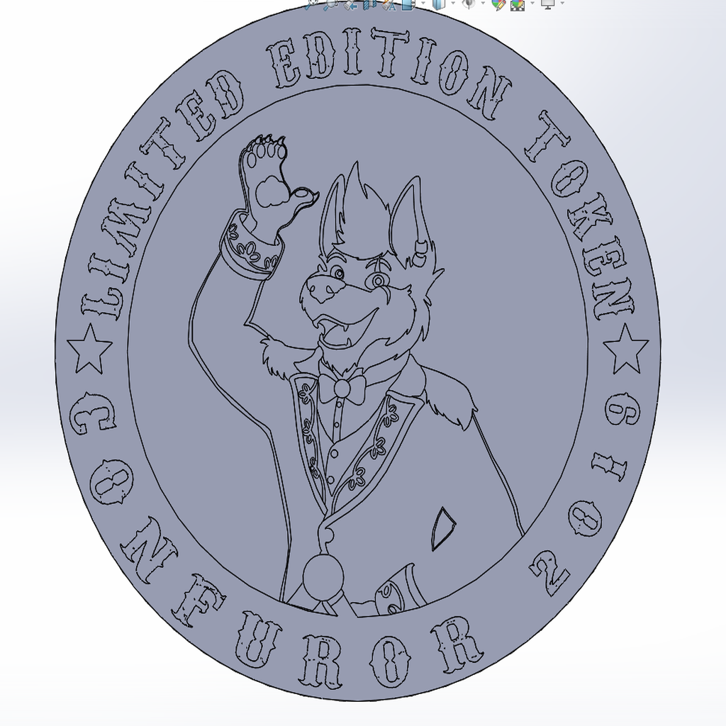 Free 3D file Furry coin・3D printing model to download・Cults