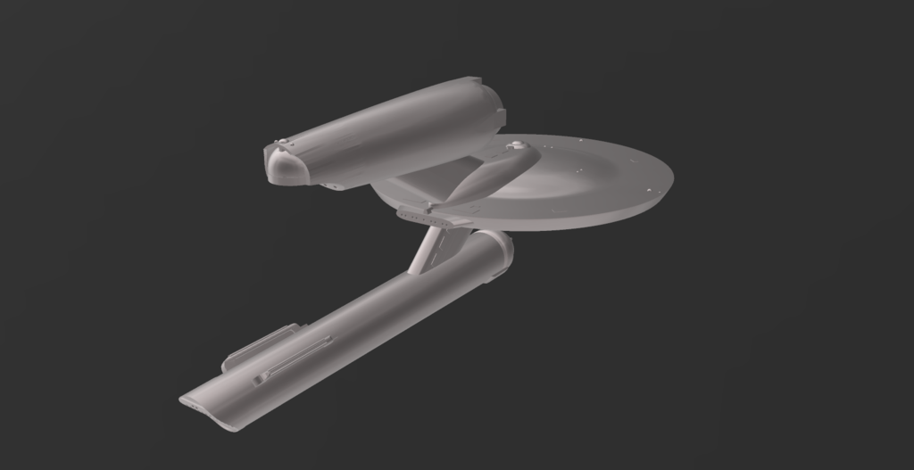 STL file Star Trek TOS Einstein Class Starship・Design to download and ...