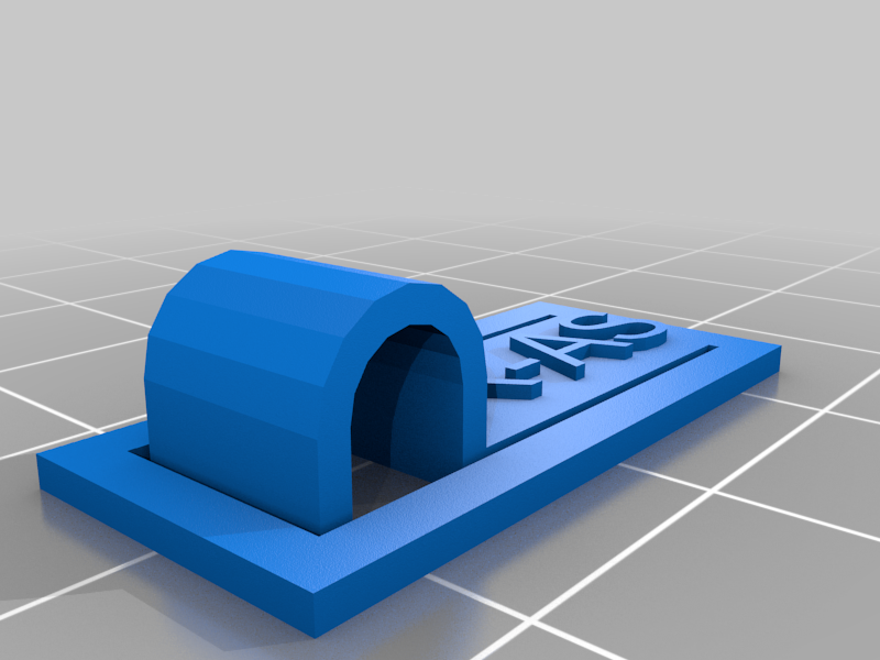 Free 3D file X-as Cable Label・3D print model to download・Cults