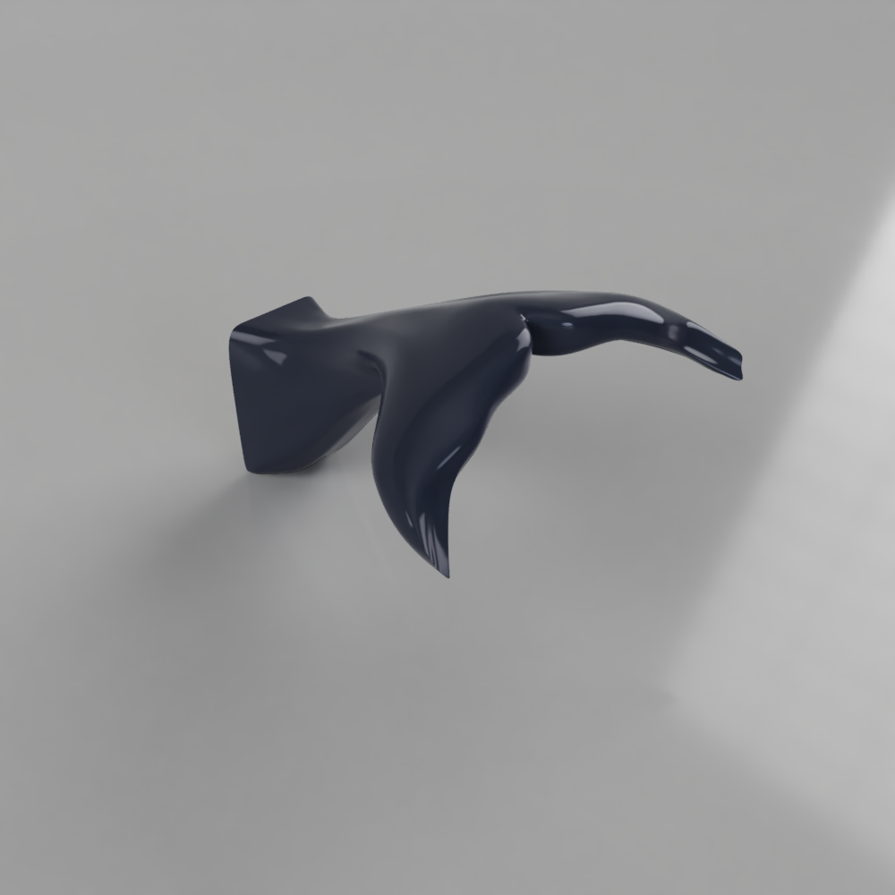 Free 3D file Whale Tail Hat Hanger・3D printing idea to download・Cults