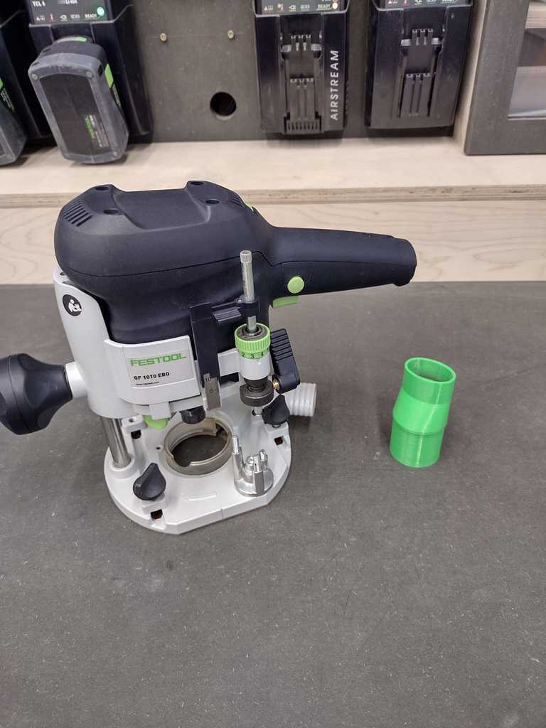 Free 3D file festool vacuum tube adapter D27 to OF1010 🔧・3D printable ...
