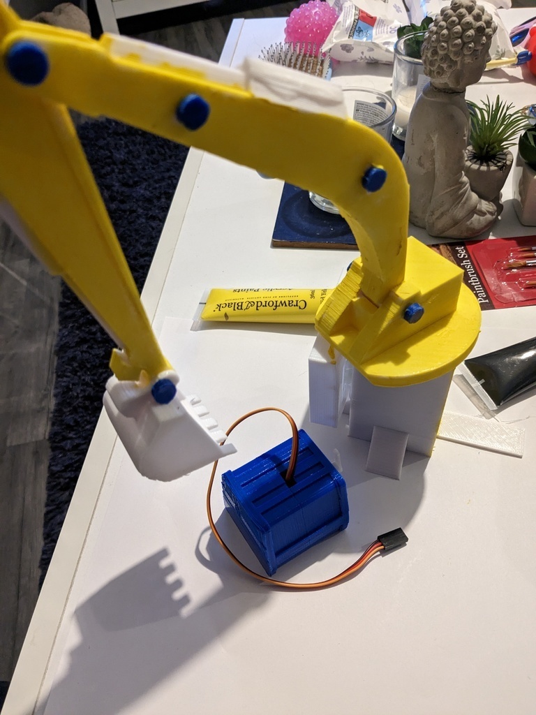 Free STL file Motorised Excavator Arm 💪・3D printer model to download・Cults