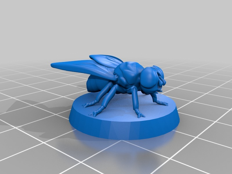 Free 3D file Fly on a 25mm Base・3D printable model to download・Cults