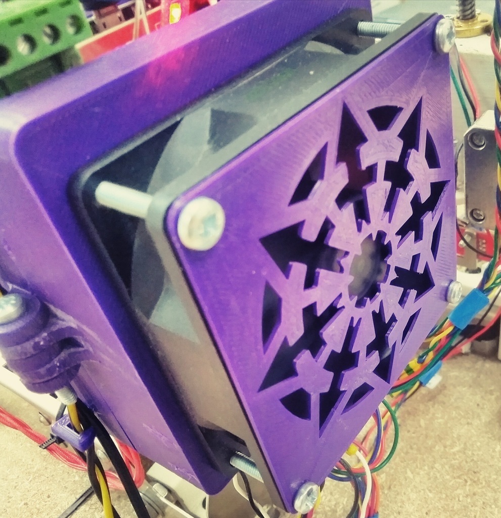 Free 3D file Chaos star fan protection (fan 92mm x 92mm)・3D printing template to download・Cults