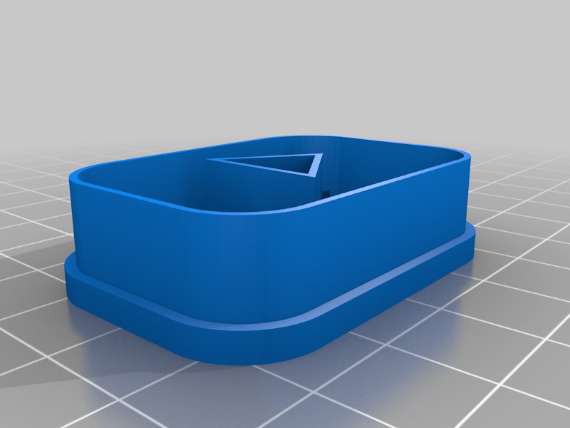 Free 3D file play button cookiecutter・3D print object to download・Cults