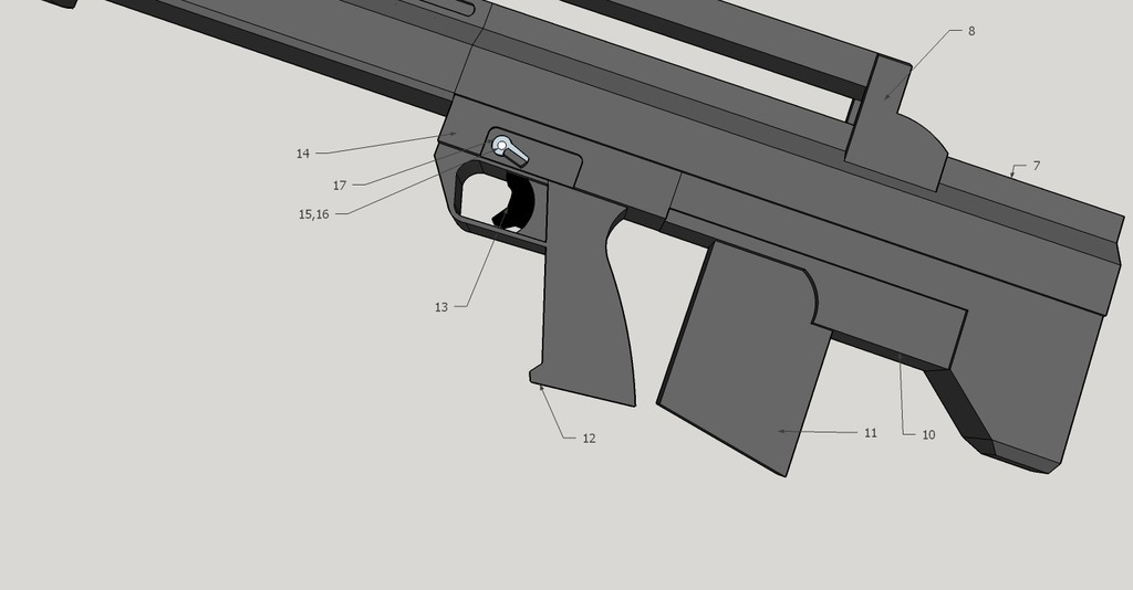Free 3D file mgs v skull unit gun 💀・Template to download and 3D print・Cults
