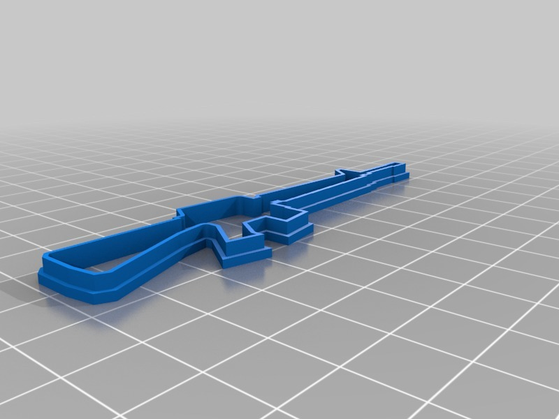 Free 3D file ak m16 mp5k p90 cookie cutter・3D printer model to download ...