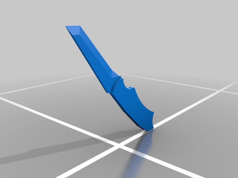 Free 3D file knife 001・3D print design to download・Cults