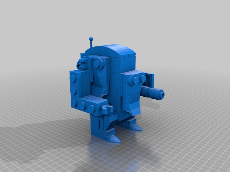 Free 3D file mini robot fig building bloks aka lego・3D printable object ...