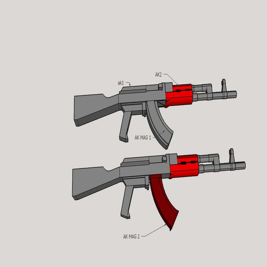 Free 3D file gundam 1/144 ak 47 machine gun・3D printer model to ...