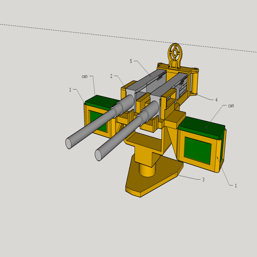 Fichier 3D gratuit humvee twin mounted m2hb pour 30mm・Design pour imprimante 3D à télécharger・Cults