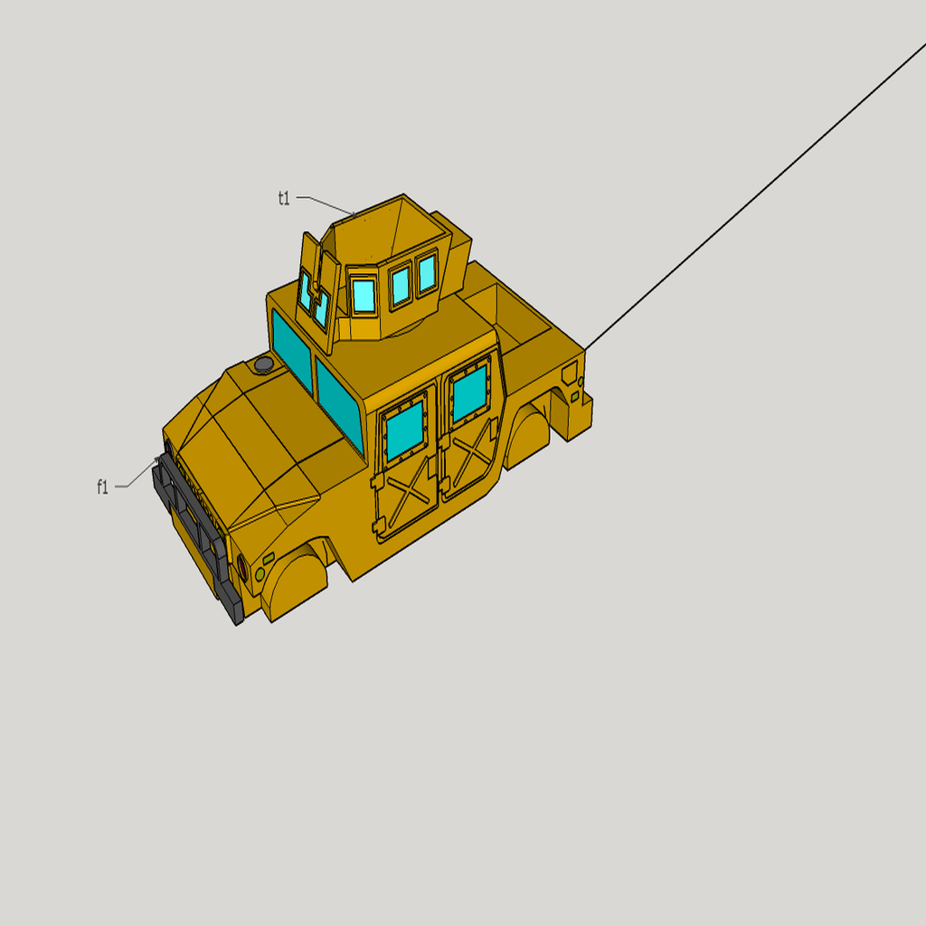 Free 3D file humvee for wargaming 🚗・3D printing design to download・Cults