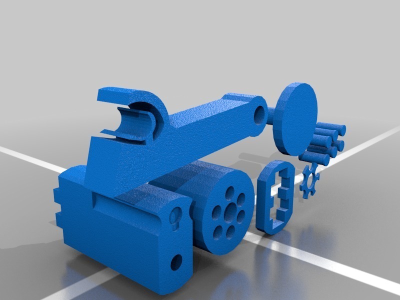 Free 3D file hand cannon・3D print model to download・Cults