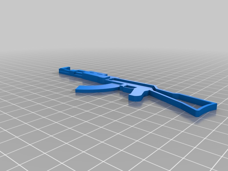 Free 3D file ak 47 bookmark・3D printing idea to download・Cults