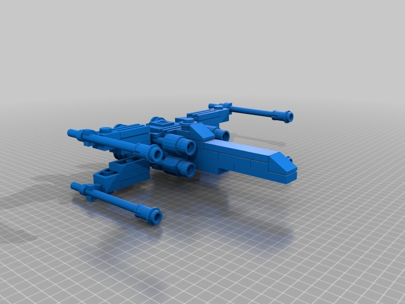 Free 3D file x wing building block modele( aka lego)・3D printing model ...