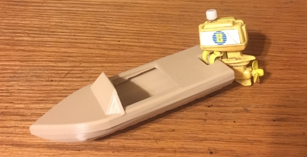 Free 3D file Speedboat for outboard windup motor・3D print design to ...