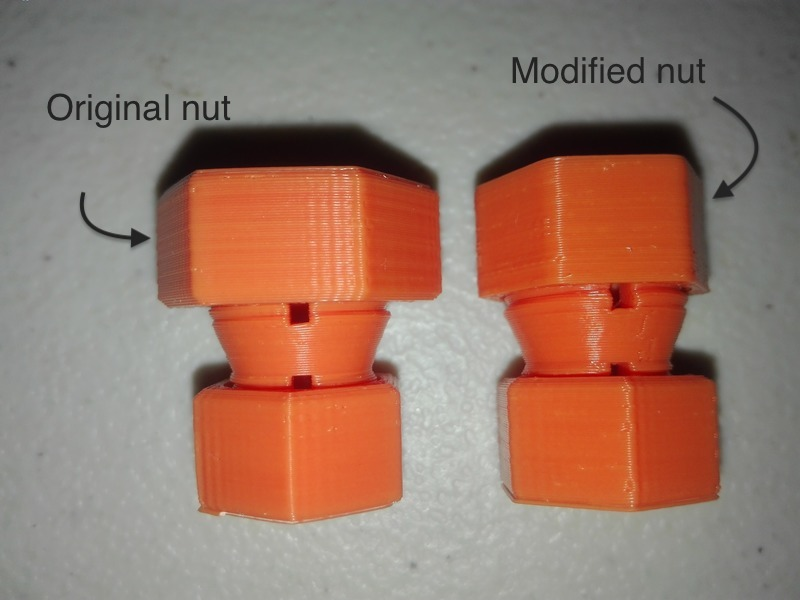 Free 3D file V2.5 nut 8 from Self-centering tapered-thread Z-axis ...