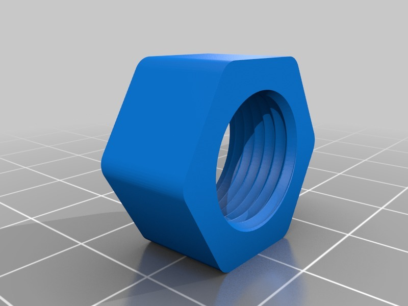 Free 3D file V2.5 nut 8 from Self-centering tapered-thread Z-axis ...