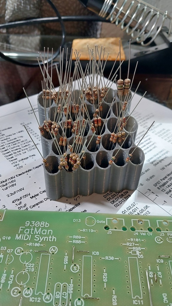 Free 3D file Resistower resistor & diode sorter・3D printing template to ...