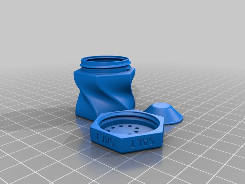 Free 3D file Salt & Pepper Hex Shaker・3D printing idea to download・Cults
