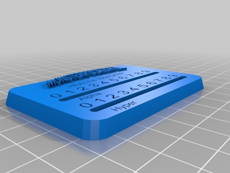 Free 3D file Monsterpocalypse Health Tracker 🧑‍⚕️・3D printing design to ...