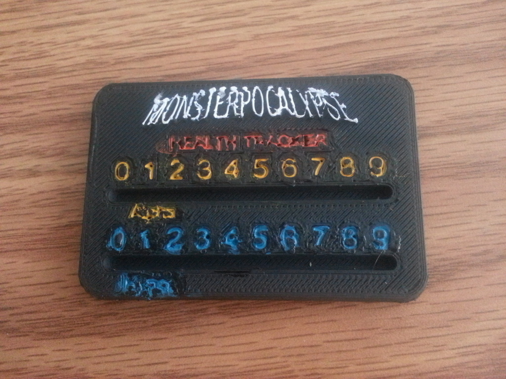 Free 3D file Monsterpocalypse Health Tracker 🧑‍⚕️・3D printing design to ...